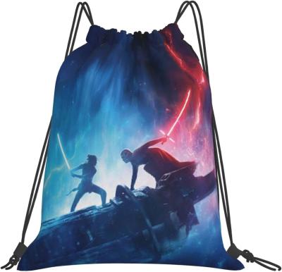 中国 Water Repellent Cinch Drawstring Bags Backpack Bulk Cartoon Shockproof For Men Women Gym 販売のため