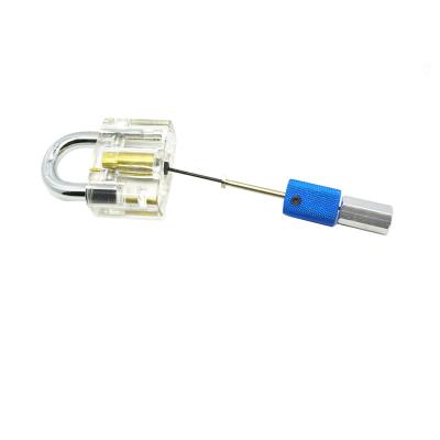 China Transparent Diamond Practice Padlock Pick Lock Kit Combination Of Equipment for sale