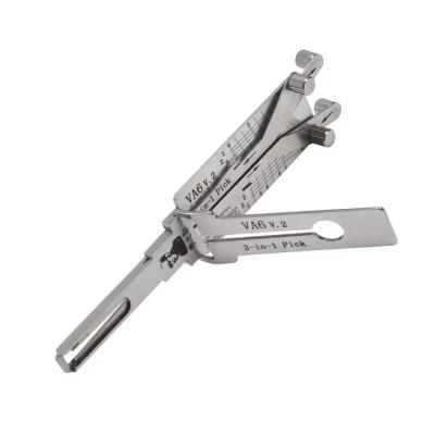 China Lishi 2in1 tool car lock cylinder decoder reader locksmith picking tools en venta