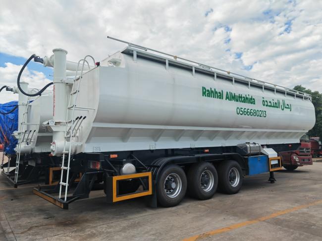 3 Axle Bulk Feed Semi Trailer for Saudi Arabia Feed Logistics