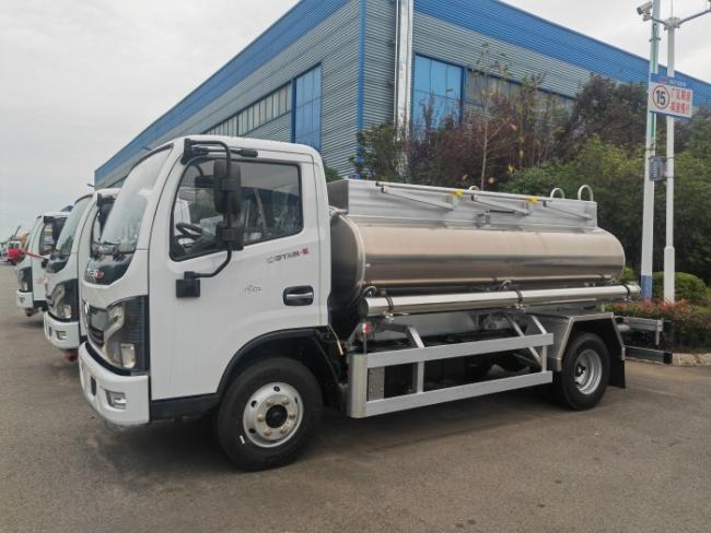 Dongfeng Captain-E stainless steel fuel tanker truck for gasoline and diesel