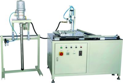 China Full Auto Truck / Car Air Filter Making Machine PVC End Cap Gluing Machine for sale
