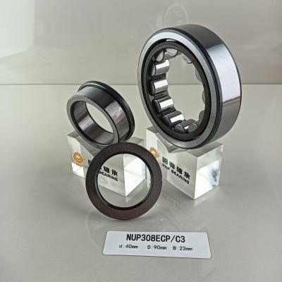 중국 단열 NUP308ECP 원통 롤러 베어링 40*90*23mm 기름이나 기름으로 윤활한 용품 판매용
