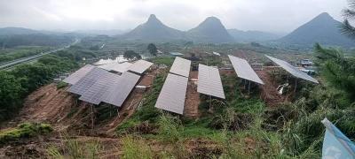 China High Clearance Solar Panel Ground Mounting Systems Easy Installation 0-60 Degrees Tilt Angle Up To 1.2m Ground Clearance for sale