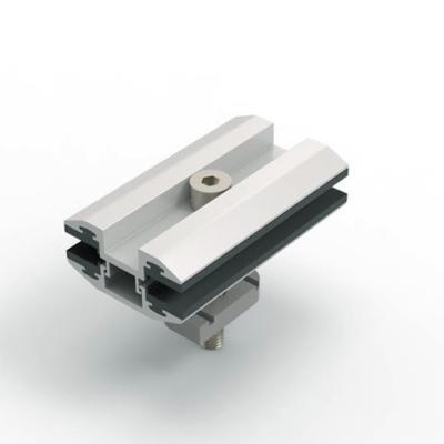 China Open Ground Solar Panel Earthing Clamps Home Rail Components For PV Support Structures for sale
