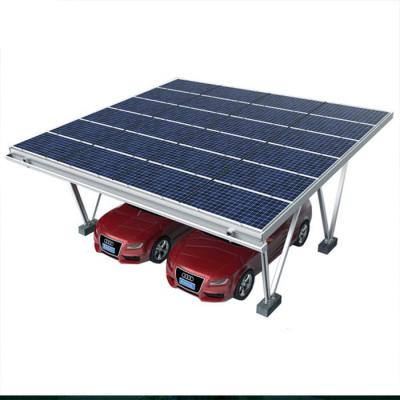 Hangar solaire galvanisé de forte stabilité extérieur de stationnement de voiture de système de support de panneau photovoltaïque imperméable