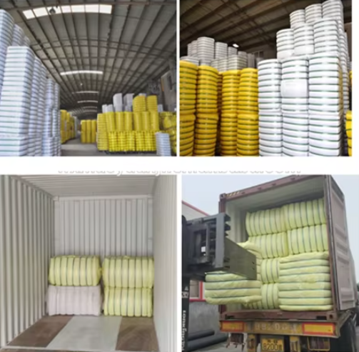 Nylon 66 fiber packaging - 200kg bales in woven bags