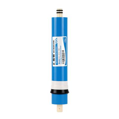 China Einfache Bedienung 0,0001 Mikron 2012-100 gpd Umkehrosmose Membran Wasserfilterpatrone zu verkaufen