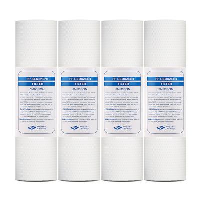 China Huishoudelijk witte ionisator 1 micron 5 micron 20 inch Smelt Blown PP Sediment Filter Element Te koop