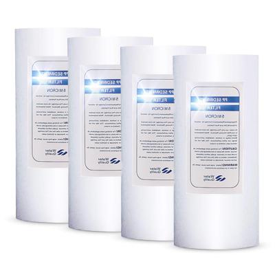 China PP smelt geblazen cartridge sediment filters voor waterbehandeling 10 20 30 40 inch Spun Filter Te koop