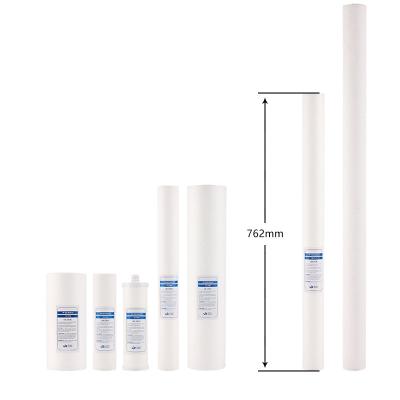 Cina OD 63 MM 1 Micron Melt Blown PP Filter Spun Filter Cartridge per il trattamento dell'acqua in vendita