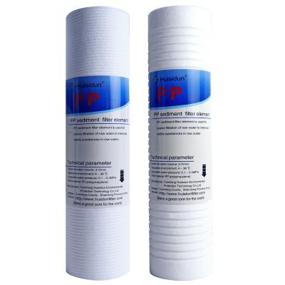 Cina Cartuccia di filtro soffiato da fusione di cotone da 10 pollici Pp 25*6,2 cm Dimensione per sistema di osmosi inversa in vendita