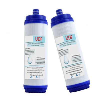 China 10 inch sediment Udf waterfilter cartridge met elektrische energiebron en actieve koolstof Te koop
