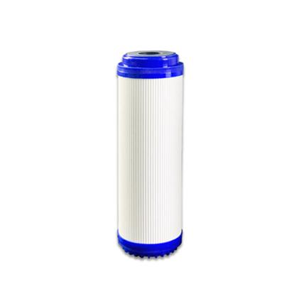 China Elektrische 10W 10 inch GAC Granulaire geactiveerde koolstoffiltercartridge voor waterbehandeling Te koop