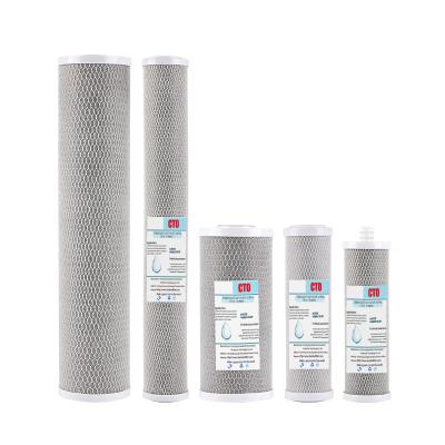 China Alto adsorção 10 polegadas 20 polegadas Coco Shell Bloco de Carbono Ativado Purificador de Água 220V à venda
