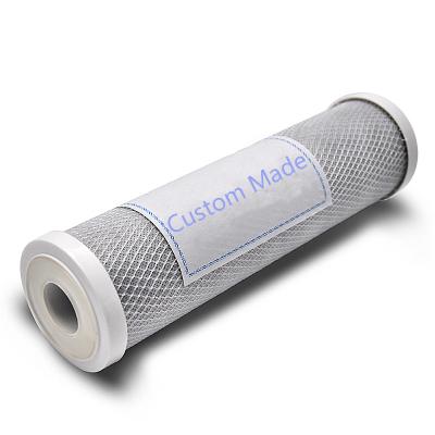 China Cartucho de filtro de carbono ativado comprimido de 4,5 polegadas para filtragem industrial à venda