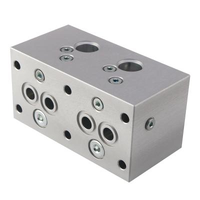 China Precision Hydraulic Manifold Block Custom Factory Offering One-Stop CNC Machining Solution from Design to Mass Production for Engineering Machinery and Hydraulic Units for sale