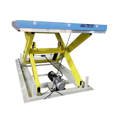 中国 4トンの頑丈な電気はテーブルを持ち上げる油圧最高の高さ1400mmを切る 販売のため