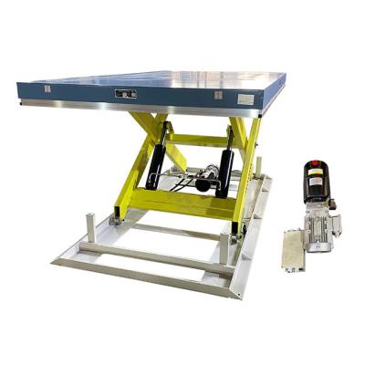 Chine table élévatrice hydraulique stationnaire de 1300mm 2 Ton Single Scissor Lift à vendre