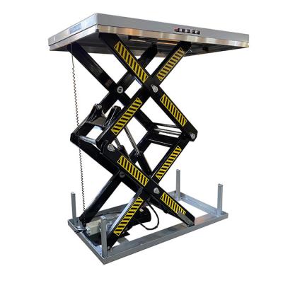 China 1000kg Stationary Double Scissor Lift Table Max Height 1780mm for sale