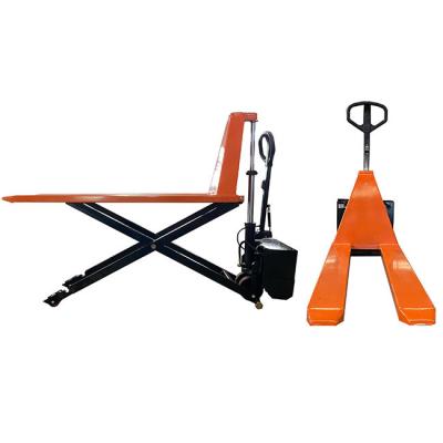 China 1500kg Portable Hydraulic Table 800mm Lifting Height Scissor Pallet Truck for sale