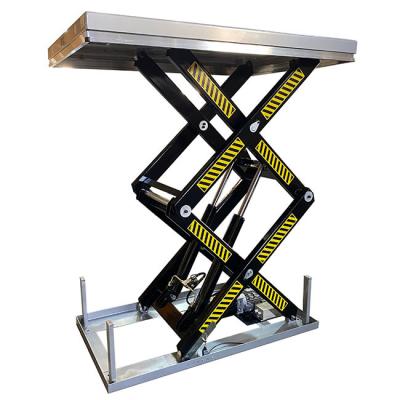 China 1 Ton Double Scissor Lift Tables 51.18inx32.28in Max Height 70.08in for sale
