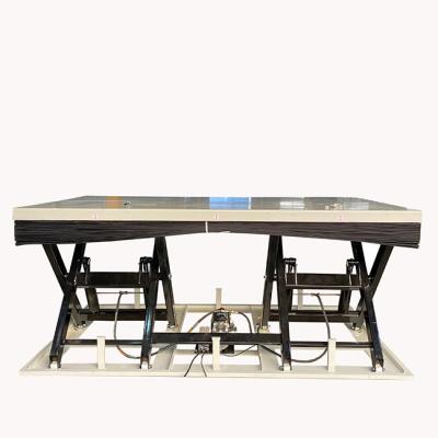 Cina Una grande piattaforma 3000mmx1200mm di 8 di Ton Double Horizontal Electric Scissor Tabelle di ascensore con l'abitudine di Max Height 1050mm della polvere in vendita
