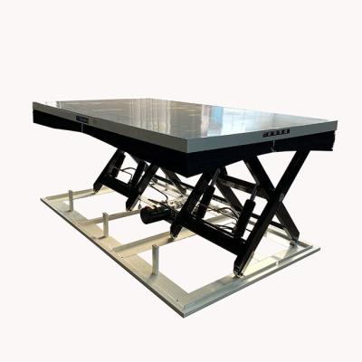 Cina Tabella di ascensore idraulica elettrica di forbici di doppie forbici trasversali con l'abitudine di Ton Max Height 1000mm della polvere 2 in vendita