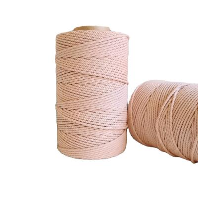 Cina 100m/roll 4mm cordone di cotone macramé con opzioni di diametro di 3mm/5mm/6mm da YILIYUAN in vendita