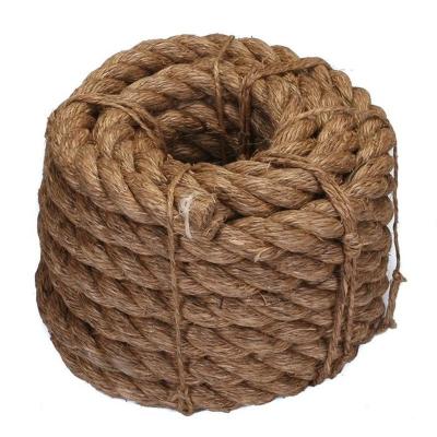Китай 6 мм 8 мм 40 мм Natural Twist Sisal Jute Rope для наружной упаковки и применения продается