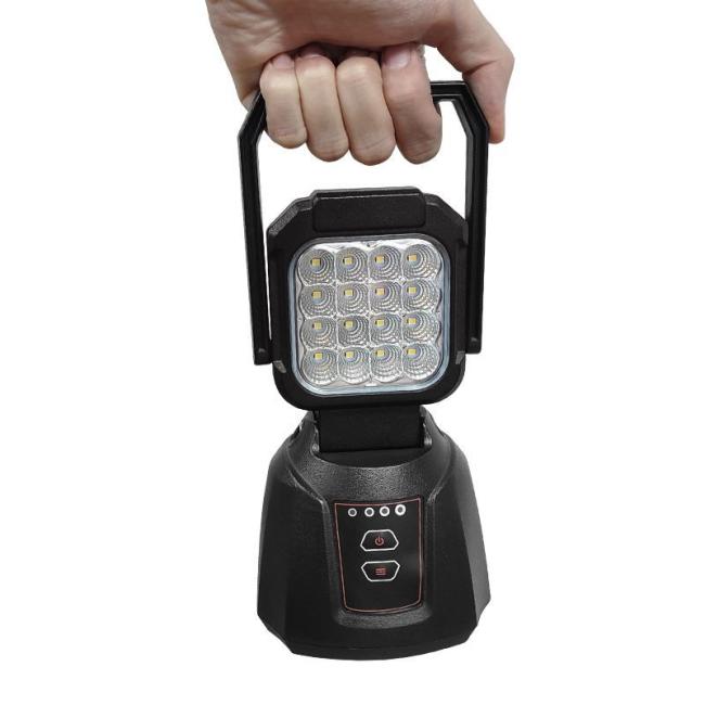16W Rechargeable LED Emergency Lantern Portable Outdoor Work Light with Flashing Design