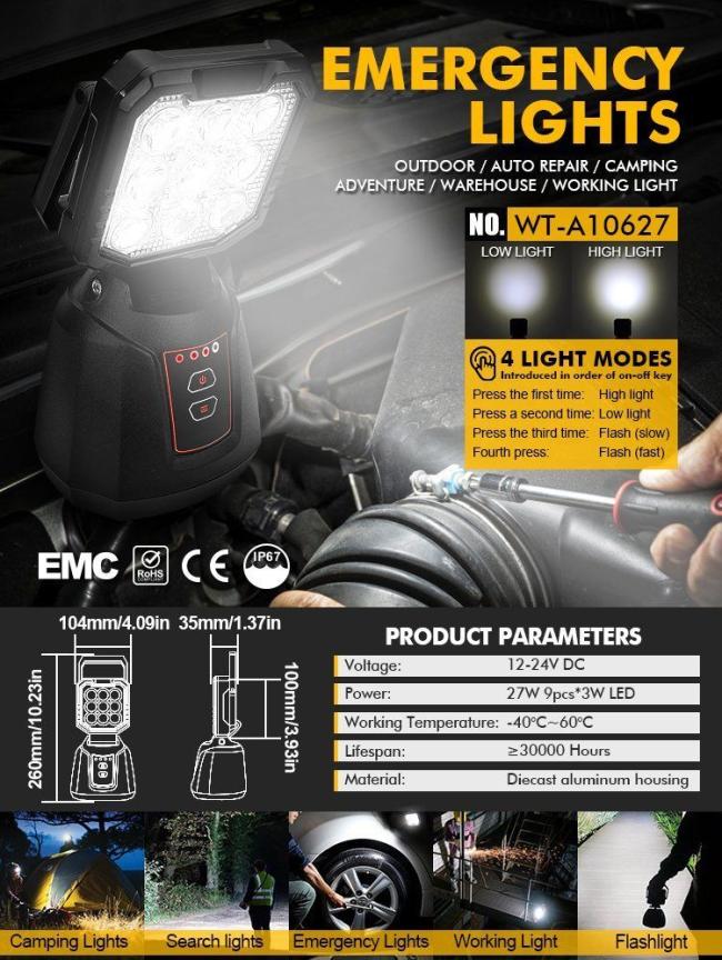 Portable LED Lantern Camping Light Rechargeable 4 Modes Camping Lantern Light