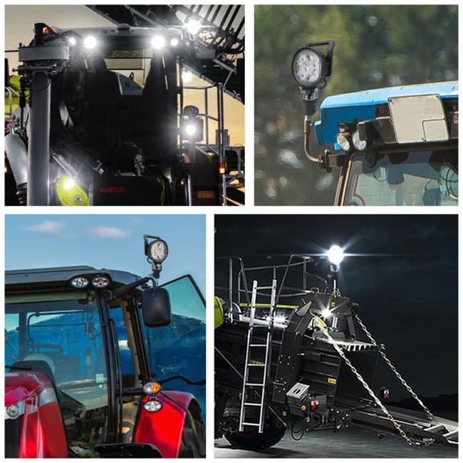 27W Round LED Work Light with Switch on The Back on/off Button