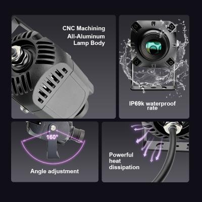 China Outdoor High Brightness Mini LED Projector Light with IP65 Waterproof and Universal Design for sale