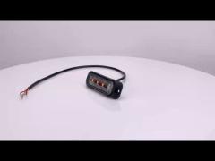 Side Flashing 12V - 24V LED Strobe Warning Lights IP67 Strobe Light For Vehicle