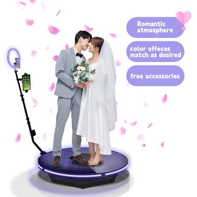Cina Metal Platform 360 Rotating Photo Booth Support Smartphone IPad in vendita