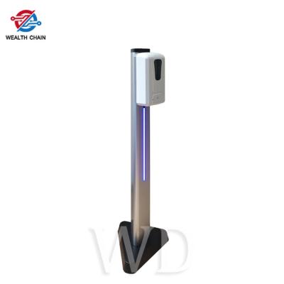Cina Chiosco multifunzionale di temperatura di riconoscimento di fronte di 1100mm con il prodotto disinfettante della mano in vendita