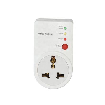China Voltage protector Universal type socket 120V/230V 50HZ 10A 20A with C-start button for sale