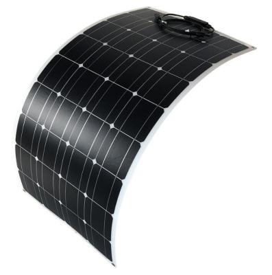 China 32cells High Efficiency 100w 18V Flexible solar panel for RV & Boat & camping for sale