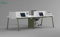Quality Modern Design Style and Lockable Drawers Open Space Office Workstation with 4 Compartments for sale