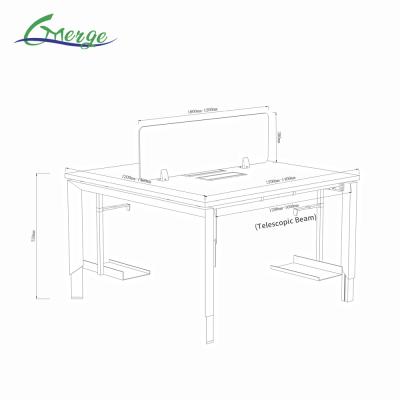 China Functional Storage Wood Space Office Workstation of Open for Productivity for sale