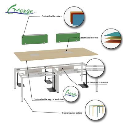 China Maximize Space and Efficiency with Open Space Office Workstation's Adjustable Shelves for sale