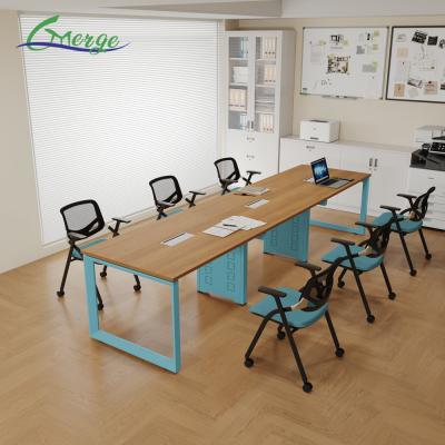 China Rectangular Industrial Design Style Office Conference Table for Professional Office Space for sale