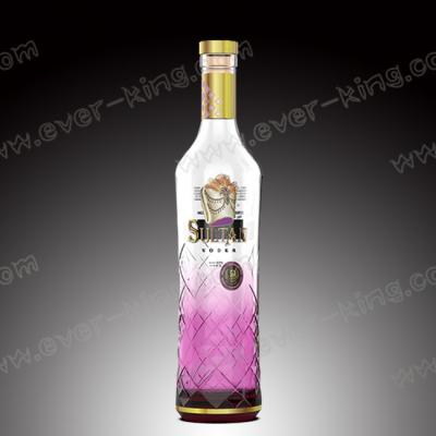 Cina Bottiglia di Crystal White Flint Custom Glass 500 ml per liquore di lusso e lo spirito in vendita
