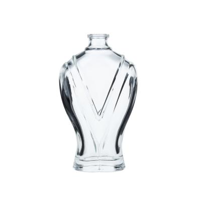 Cina Collo speciale della piegatura delle bottiglie di profumo del vetro trasparente di progettazione con il corpo di forma della palla in vendita