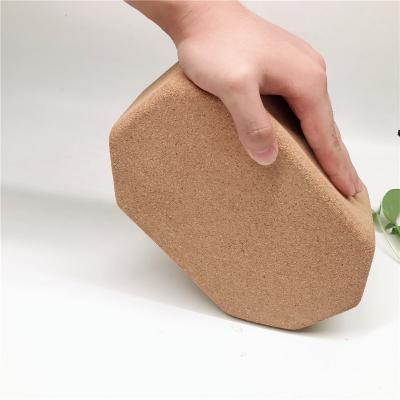 Κίνα Οκτάγωνο τούβλο 215x138x67mm του Κορκ φραγμών γιόγκας εύκολο να καθαρίσει τη σταθερότητα προς πώληση