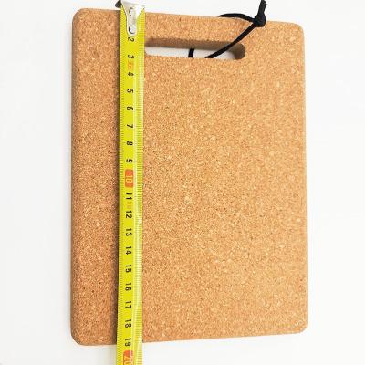 중국 15mm Thicked Rectangular Corkboard Placemats Cork Mats Pot Holder Insulation 판매용