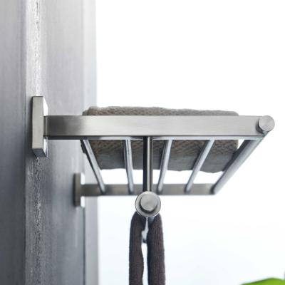 China Suporte de aço inoxidável Multifunction de toalha do Sus 304 da cremalheira de toalha da barra de toalha 60cm à venda
