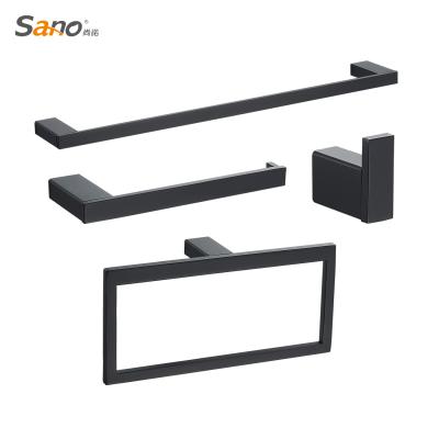 中国 Sanitary Ware Square Bathroom Hardware Sets Stainless Steel 304 Restroom Accessories 販売のため