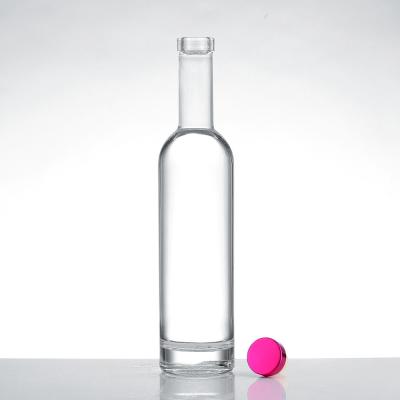 Cina 500 ml 700 ml 750 ml 1000 ml Bottiglia di vetro per vino Licore Vodka Brandy Whiskey Bottiglia vuota in vendita